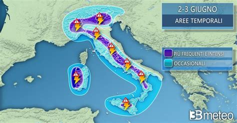 Meteo Ponte Del 2 Giugno Con Nuovi Temporali 3B Meteo