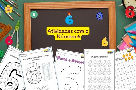 10 Atividades o Número 6 Prontas para Imprimir