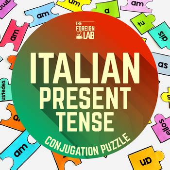 Italian Present Tense Verb Conjugation Puzzles By The Foreign Lab