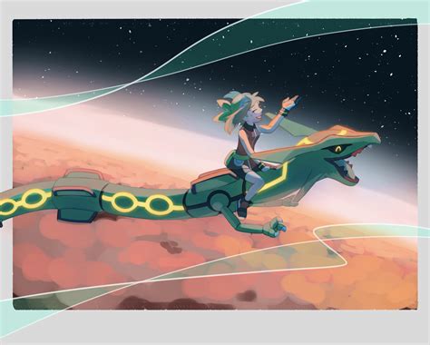 May And Rayquaza Pokemon And 2 More Drawn By Torinoko Miiko Draw