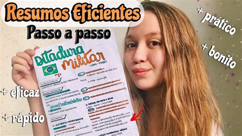 COMO FAZER RESUMOS EFICIENTES PASSO A PASSO Aprenda A Resumir Do