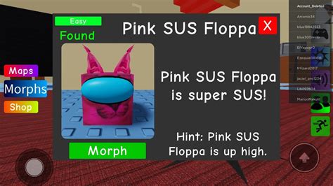 Find The Floppa Morphs How To Get Pink SUS Floppa YouTube