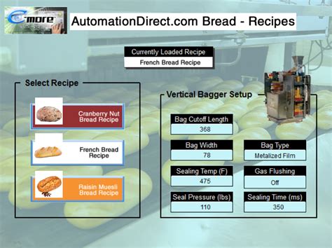 Learn About Hmi Recipes Library Automationdirect