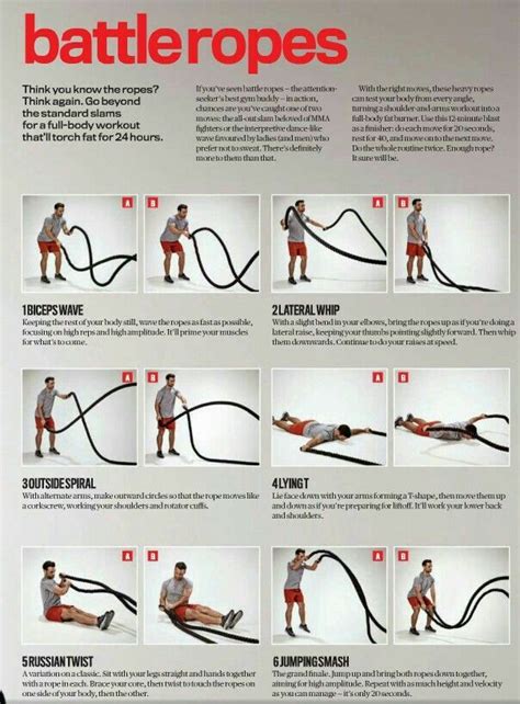 Printable Battle Rope Exercises Pdf