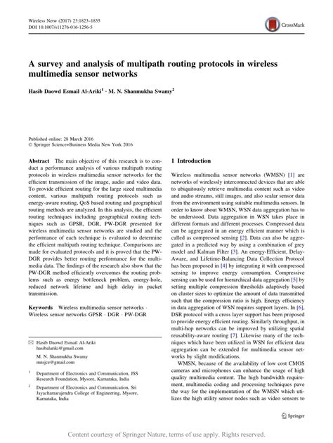 a survey and analysis of multipath routing protocols in wireless multimedia sensor networks