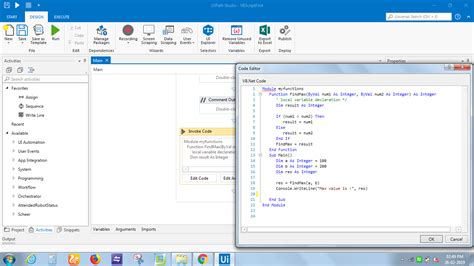 invokecode with class and sub declarations help uipath community forum