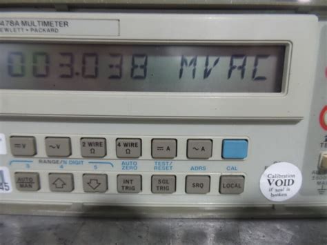 Hp Hewlett Packard A Multimeter Ebay