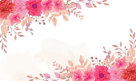 Elegante Fondo Floral Acuarela 3360794 Vector En Vecteezy