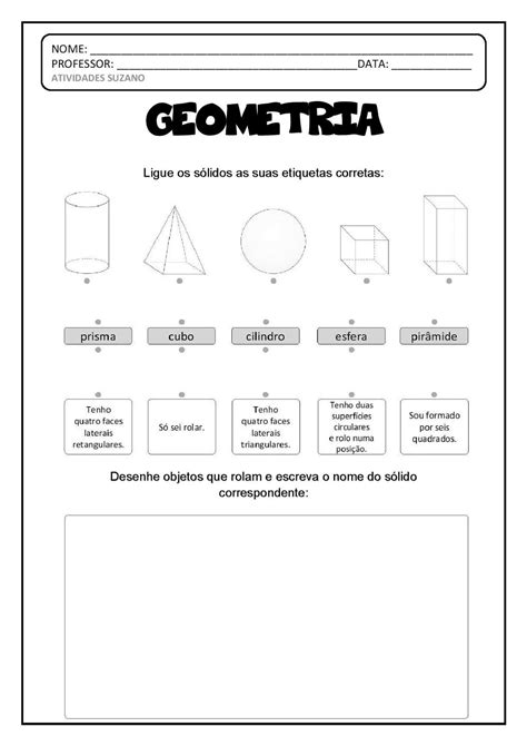 Atividades Planifica O De S Lidos Geom Tricos O Ano