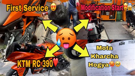 Apni KTM RC 390 Ki Pehli Service Laggai Mota Kharcha Preparing