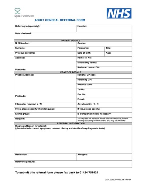 Nhs Referral Ecngprfw Online Fill Online Printable Fillable Blank