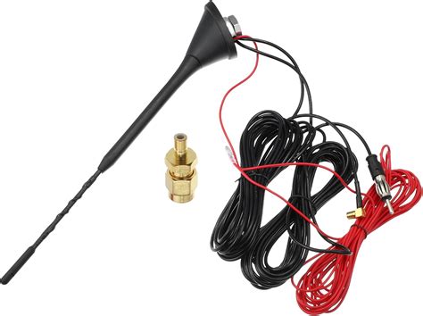 Amazon uxcell カーアンテナ DAB カーラジオアンテナ スプリッタ増幅 SMA SMB アダプター デジタル DAB 5M
