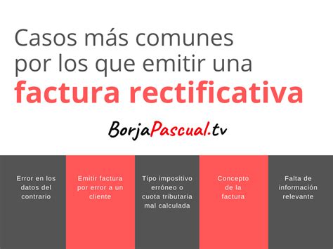 Qu Es Una Factura Rectificativa Requisitos Tipos Obligaci N