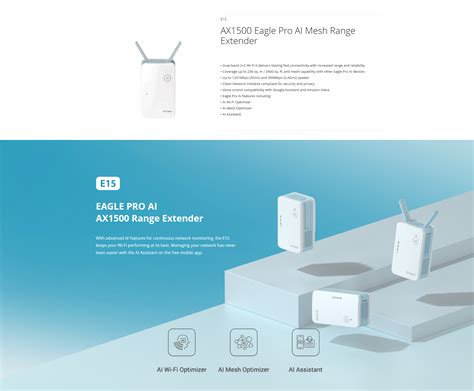 D Link E15 AX1500 Mesh Range Extender อปกรณขยายสญญาณไวไฟ ของแท รบ