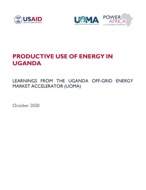 African Power Platform Productive Use Of Energy In Uganda Learnings