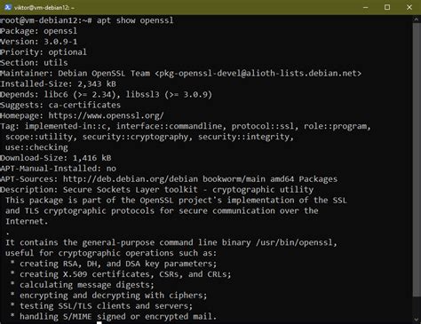 Debian 12 Install OpenSSL Libraries Linux Consultant
