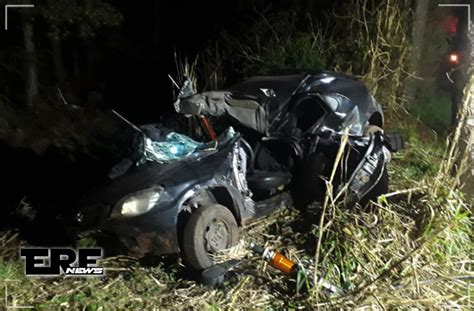 Grave acidente na ERS 135 em Getúlio Vargas deixa duas pessoas feridas