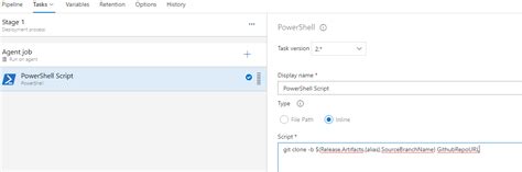 azure devops release pipeline how to get the source code that was used to create the build