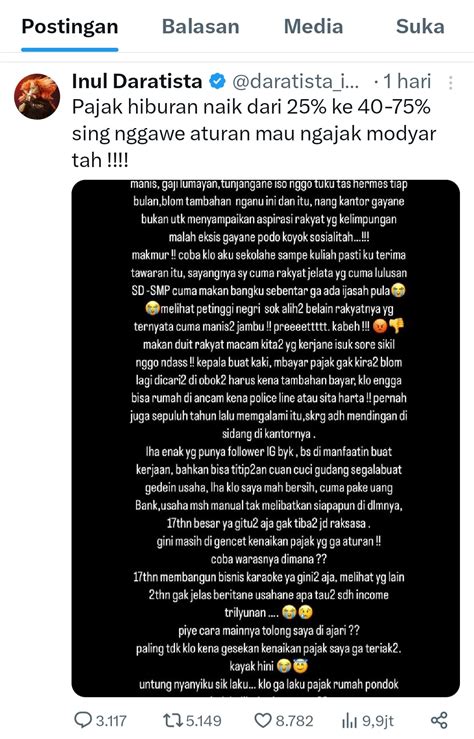 Inul Daratista Dan Hotman Paris Protes Pajak Hiburan Naik Hingga 75