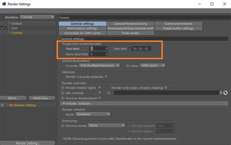 How To Set Limits For Rendering In Corona For C D Chaos Help Center