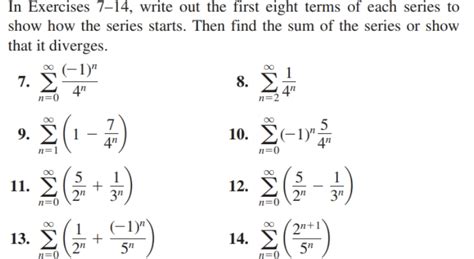 answered in exercises 7 14 write out the first… bartleby