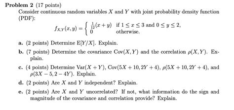 solved problem 2 17 points consider continuous random