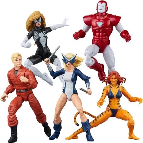 Amazon EXCLUSIVE Marvel Legends West Coast Avengers Figures Set Up For