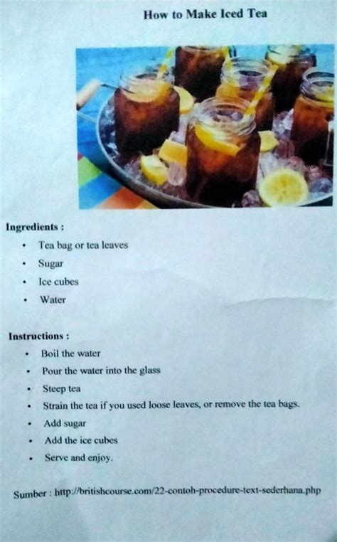 Procedure Text How To Make Tea