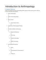 Introduction To Anthropology Key Concepts And Perspectives For