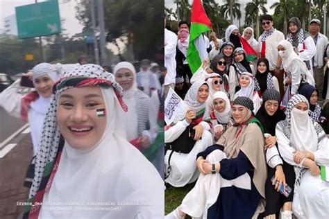 15 Potret Artis Ikut Aksi Bela Palestina Di Jakarta 2023