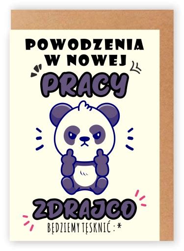 Kartka na pożegnanie koleżanki kolegi z pracy 14638862663 Allegro pl