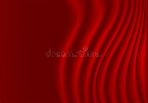 Abstract Red Fabric Wave Curve With Blank Space Luxury Background
