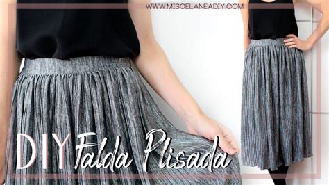 DIY FALDA Cómo hacer una falda plisada YouTube