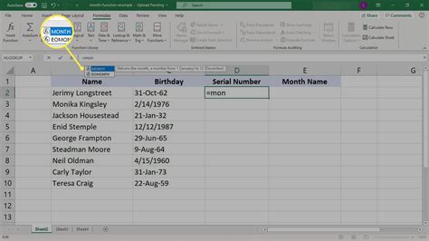 How To Extract The Month From A Date In Excel