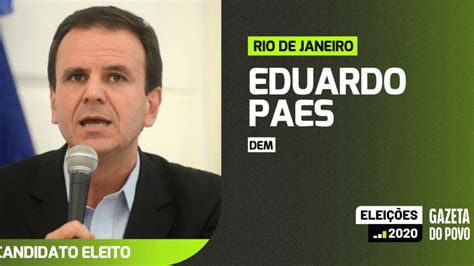 Quem ganhou no Rio Eduardo Paes é o prefeito eleito Eleições 2020