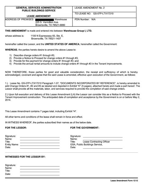 How To Amend A Lease Agreement Fill Online Printable Fillable