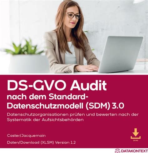 Excel Tool DS GVO Audit Nach Dem Standard Datenschutzmodell SDM 3 0