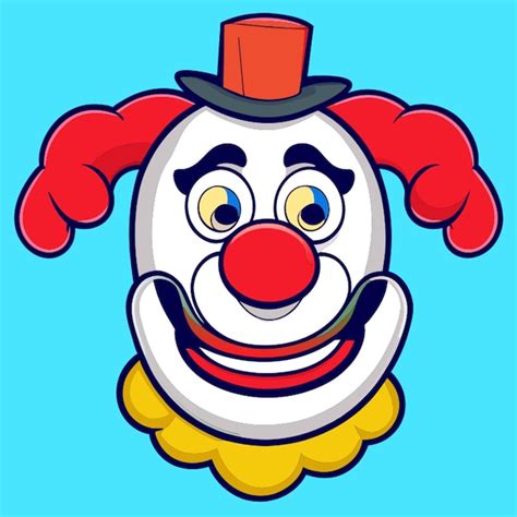 Dibujos animados colorido payaso gracioso de circo ilustración