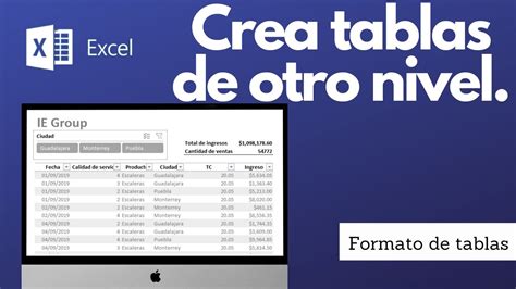 Como Dar Formato A Una Tabla De Excel Innova Tus Tablas YouTube