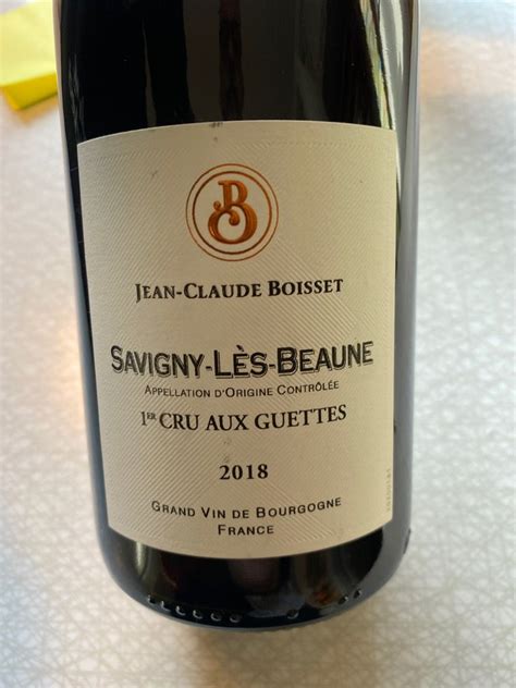 2018 Jean Claude Boisset Savigny lès Beaune 1er Cru Aux Guettes France