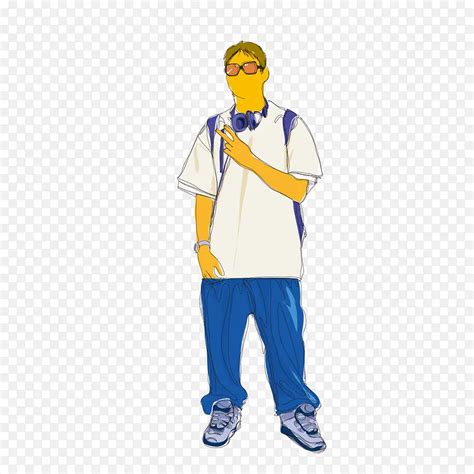 手绘戴眼镜的学生PNG图片素材下载 图片编号qnzzelwk 免抠素材网