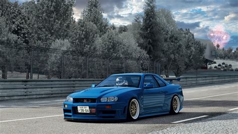 1000 WHP Nissan R34 GTR Top Speed Run Assetto Corsa Mods YouTube