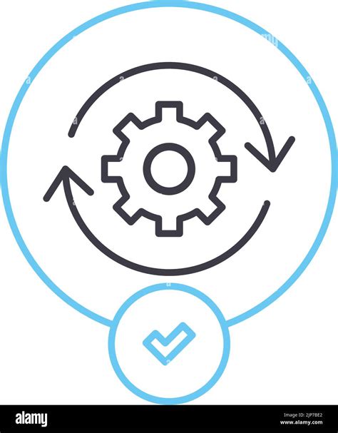 Icono De L Nea De Integraci N Continua S Mbolo De Contorno