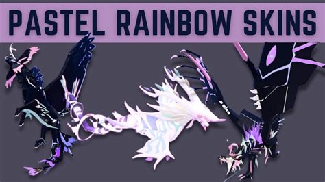 Pastel Rainbow Skins Creatures Of Sonaria Roblox Youtube