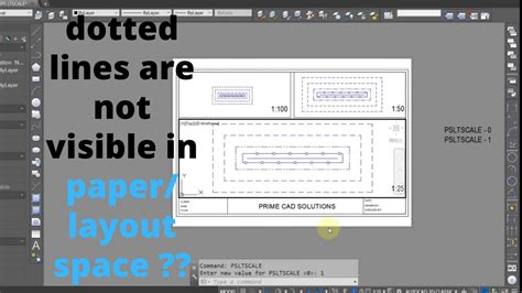 How To Change Linetype Scale Hidden Lines Model Space And Paper Layout