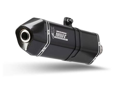 A 017 LRB TERMINALE MIVV SPEED EDGE INOX NERO OMOLOGATO APRILIA TUAREG