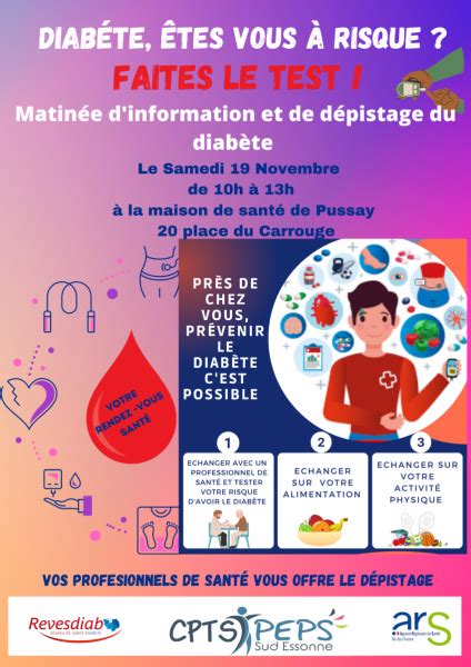 Journ E Pr Vention Et D Pistage Du Diab Te Communaut D Agglom Ration