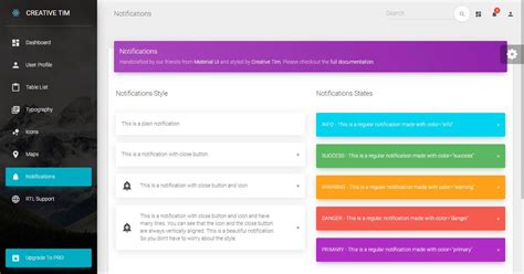 material dashboard react a free material ui admin template best free html css templates