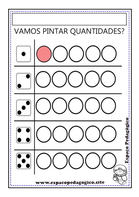 ATIVIDADES NUMERAIS ATÉ 5 PARA EDUCAÇÃO INFANTIL IMPRIMIR