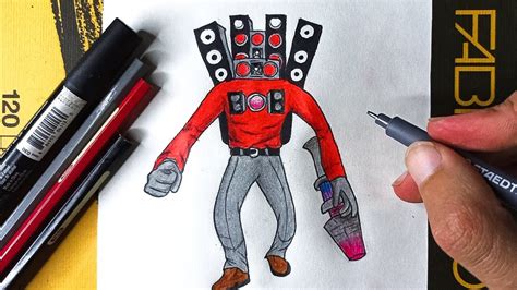 SKIBIDI TOILET HOW TO DRAW TITAN SPEAKERMAN YouTube